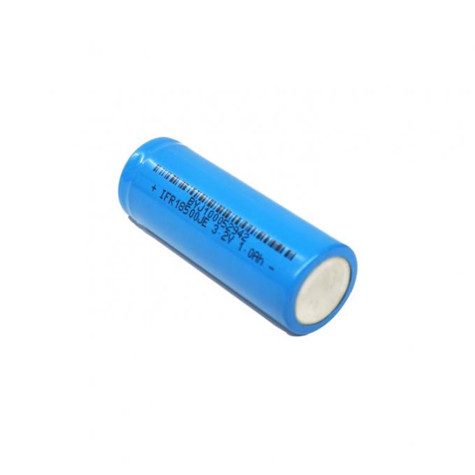 LiFePo4 1000mAh Cylindrical Li Ion Battery 18500 Grade AAA Rechargeable ...