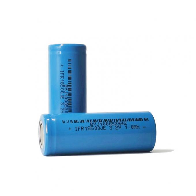 LiFePo4 1000mAh Cylindrical Li Ion Battery 18500 Grade AAA Rechargeable ...